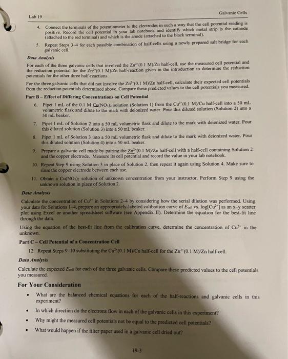 Solved Please Help With The "Data Analysis" and "For Your | Chegg.com