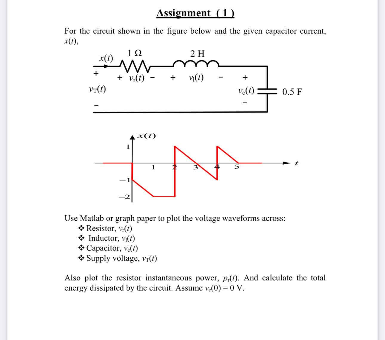 Solved I want matlab code and plot Plz solve all question | Chegg.com