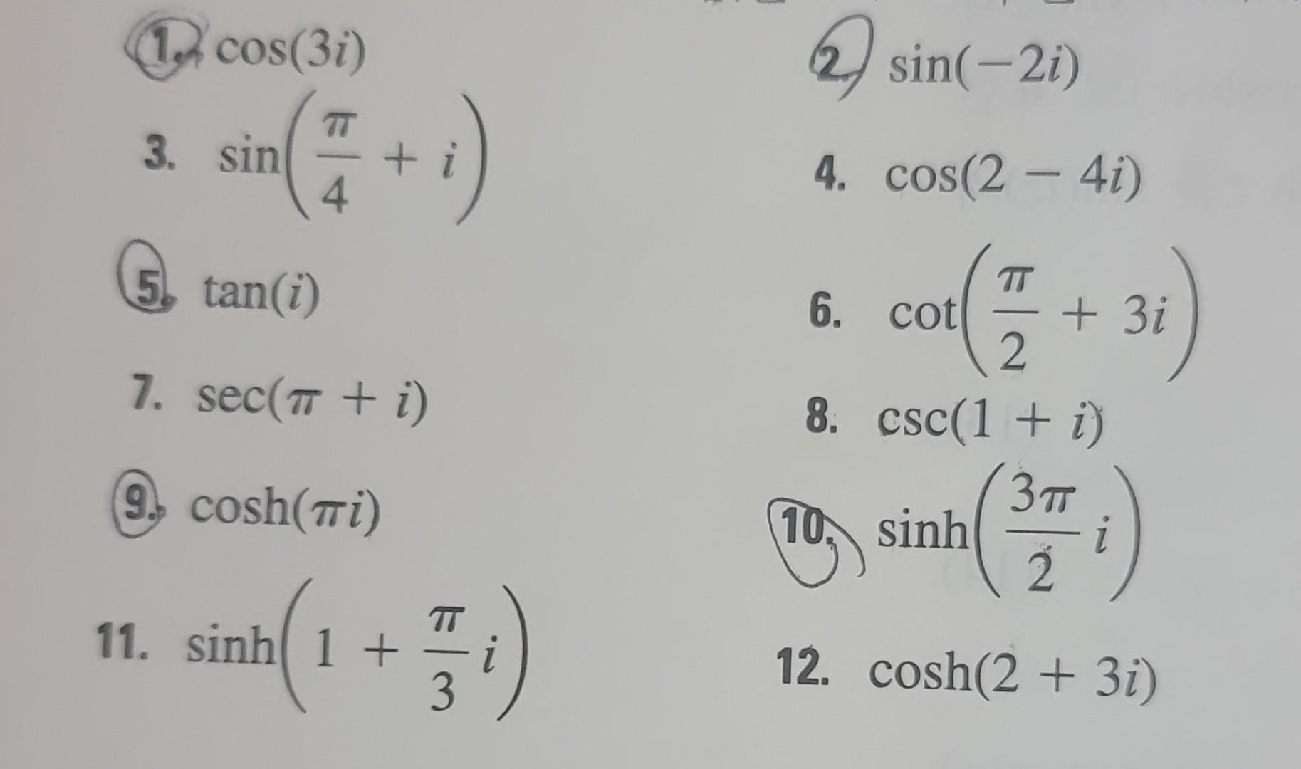 Solved Express the given value in the form of a+ib 1. | Chegg.com
