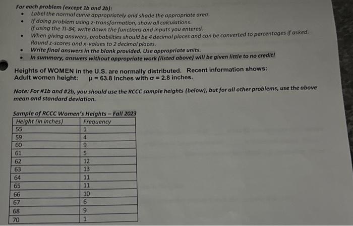 [Solved]: For each problem (except 1b and 2b ): - Label the