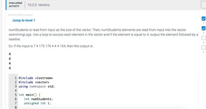 Solved Jump to level 1 numStudents is read from input as the | Chegg.com