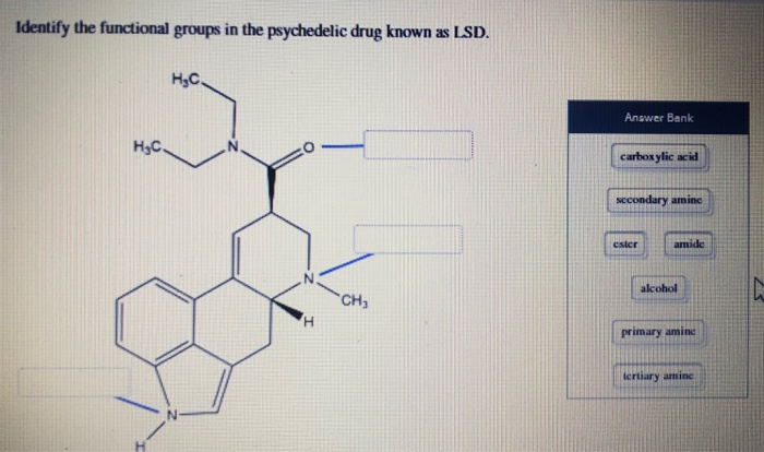 Solved Identify the functional groups in the psychedelic | Chegg.com