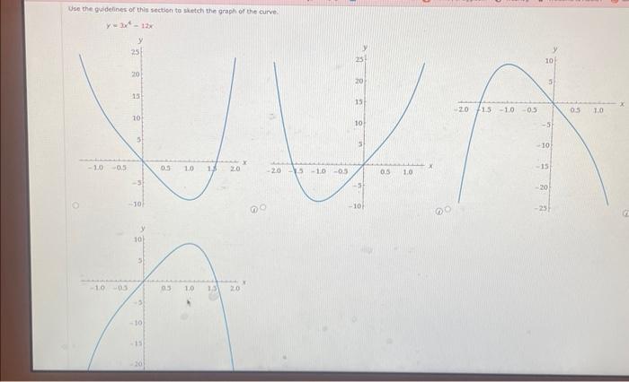 Solved Sketch the graph of the curve : y = 3x^4 - 12x | Chegg.com