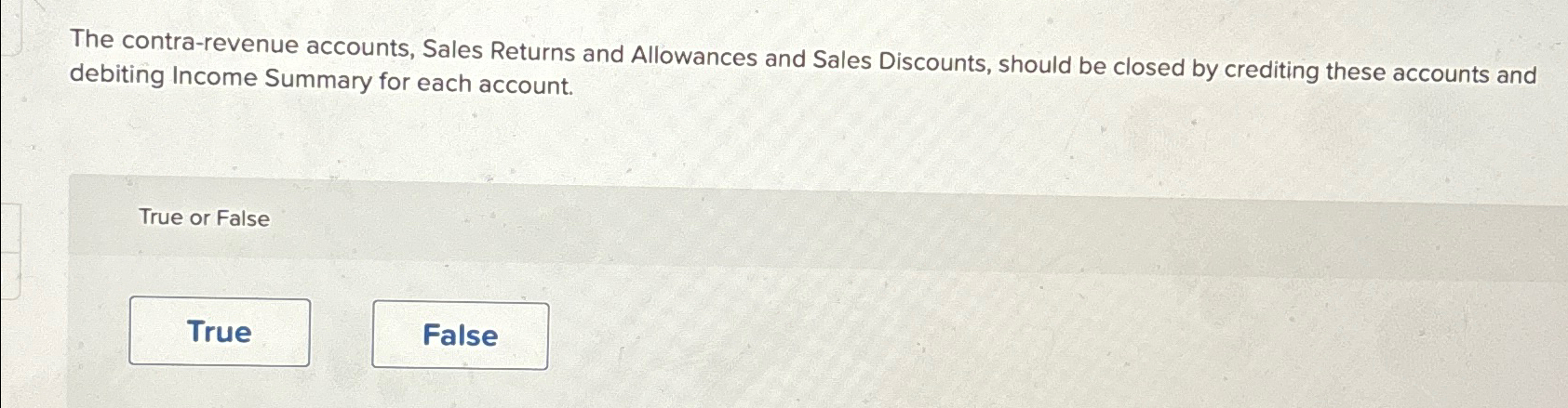 Solved The contra-revenue accounts, Sales Returns and | Chegg.com