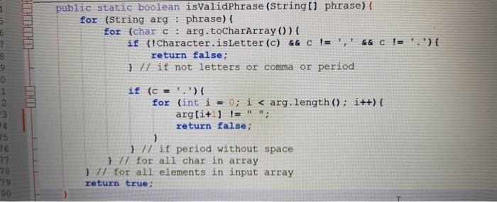 Solved JAVAMethod below is to determine if the input array | Chegg.com