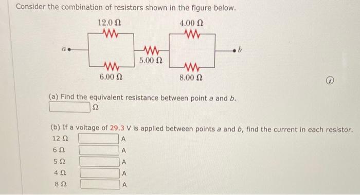 Solved Consider the combination of resistors shown in the | Chegg.com