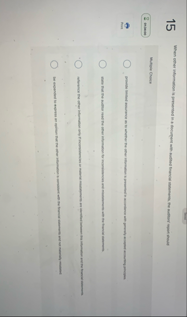 Solved 15When other information is presented in a document | Chegg.com