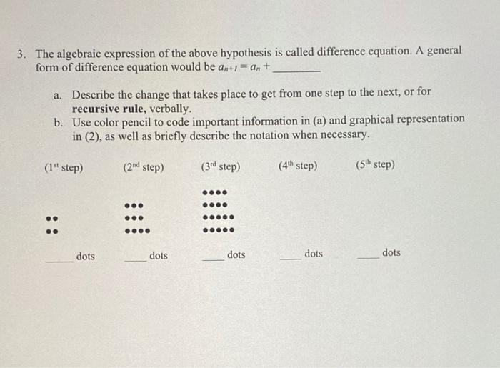 Solved Look for a pattern in the sequence of figures shown | Chegg.com