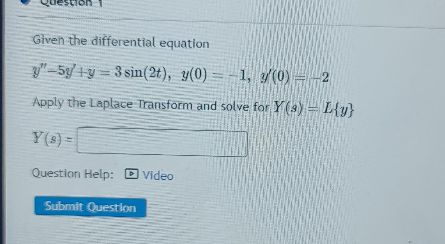 Solved Given the differential equation | Chegg.com