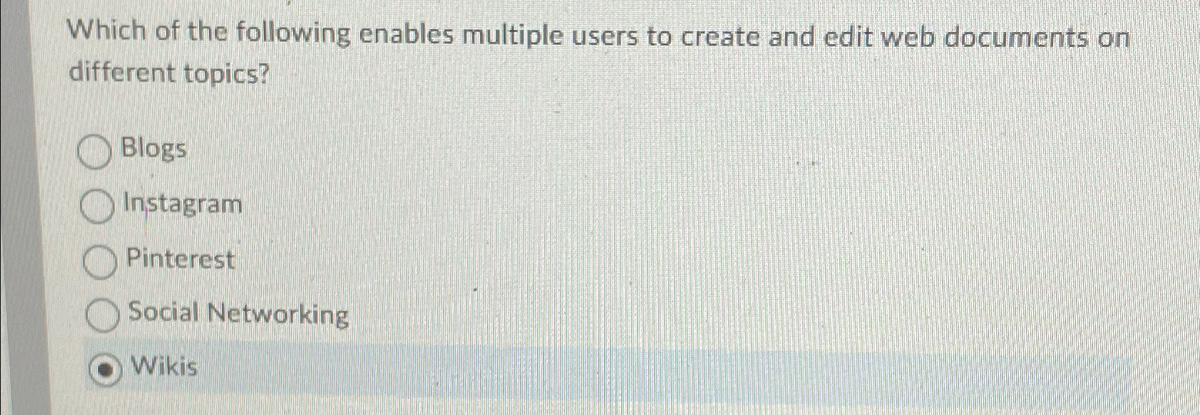 Solved Which of the following enables multiple users to | Chegg.com