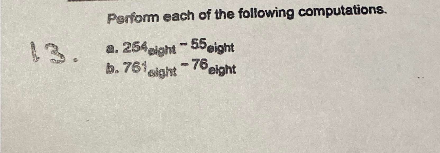 Solved Periom each of the following computations.12.. 254 | Chegg.com