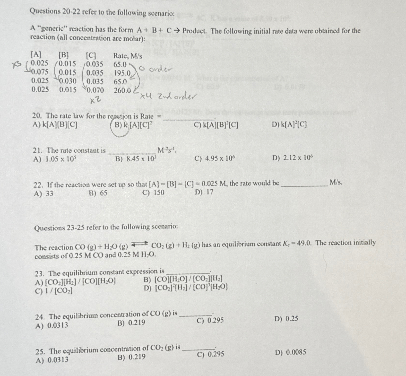 Solved Questions 20-22 ﻿refer to the following scenario:A | Chegg.com