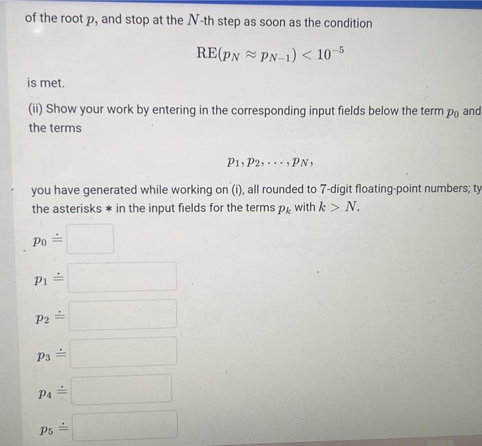 Solved (Regula Falsi Method as a Fixed-Point Iteration | Chegg.com