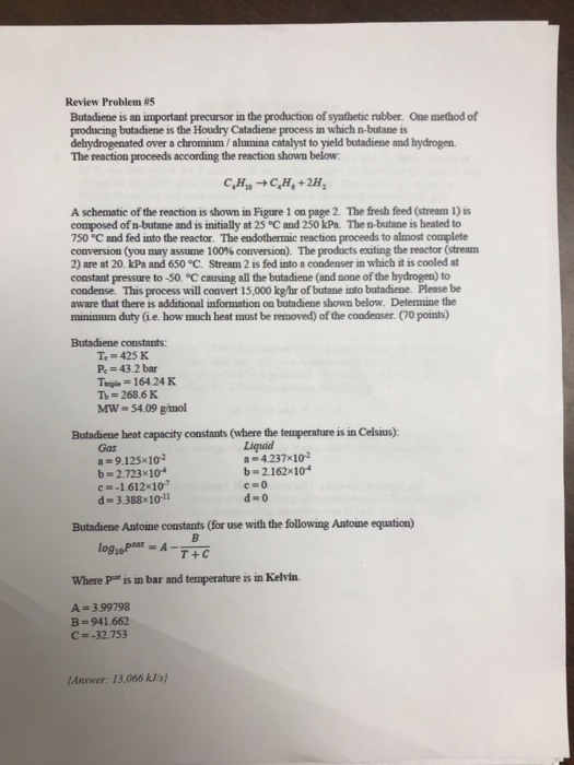 Review Problem 15 Butadiene is an important precursor | Chegg.com