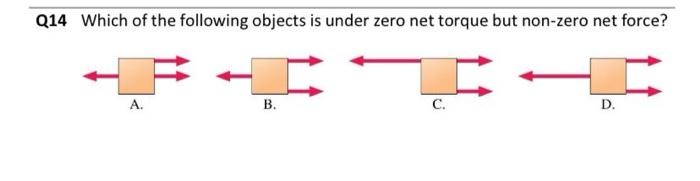 Solved 14 Which of the following objects is under zero net | Chegg.com