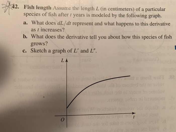 Solved 2. Fish length Assume the length L (in centimeters) | Chegg.com