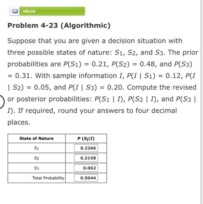 Solved eBook Problem 4-23 (Algorithmic) Suppose that you are | Chegg.com Solved eBook Problem 4-23 (Algorithmic) Suppose that you are | Chegg.com