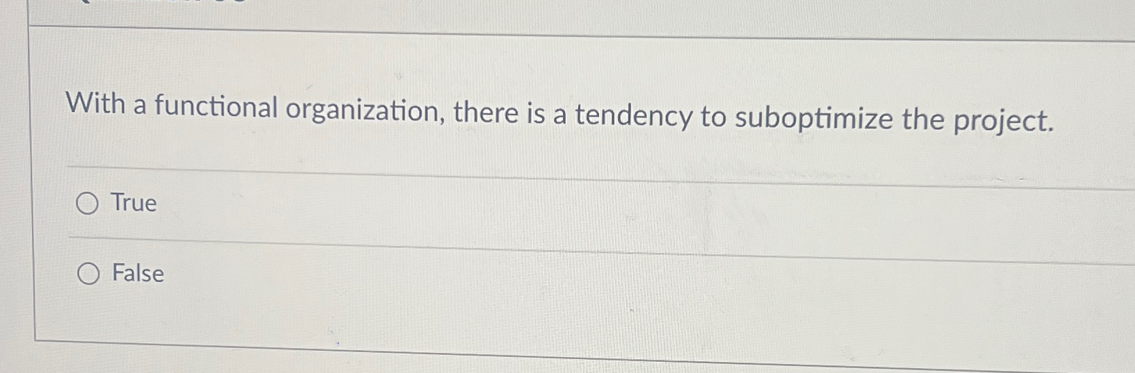 Solved With a functional organization, there is a tendency | Chegg.com
