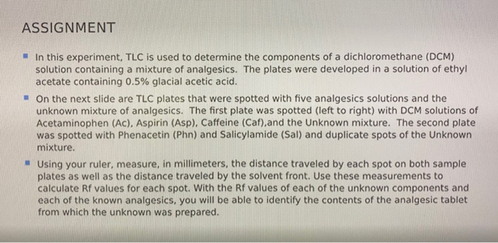 Solved -solvent front scluent front Acetaminophen (A Afine | Chegg.com