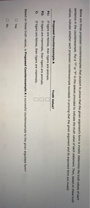 Solved A successful counterexample must have the same | Chegg.com