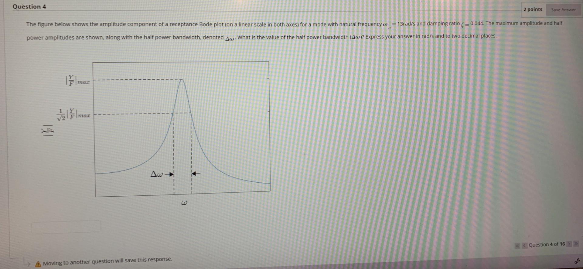 Solved Question 4 2 points Save Answer power amplitudes are | Chegg.com