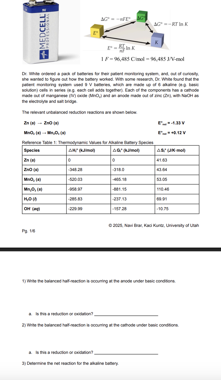 Solved Dr. ﻿White ordered a pack of batteries for their | Chegg.com