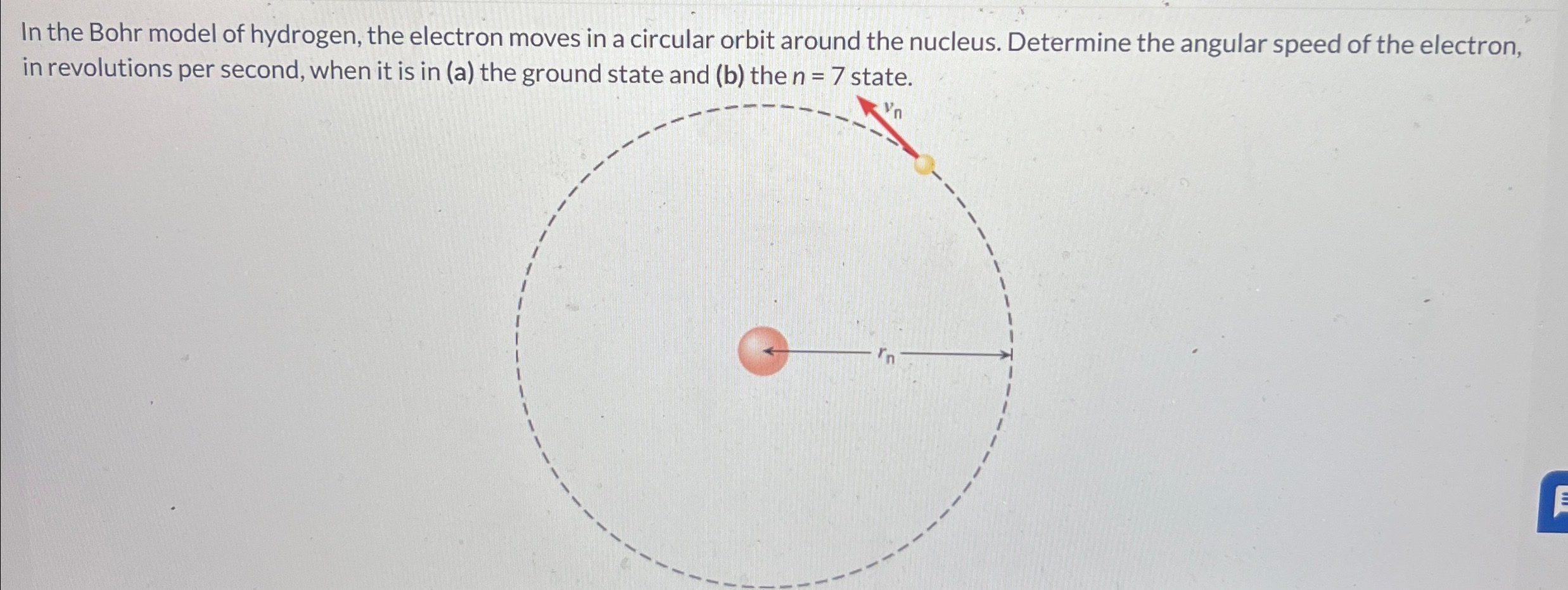 Solved In the Bohr model of hydrogen, the electron moves in | Chegg.com