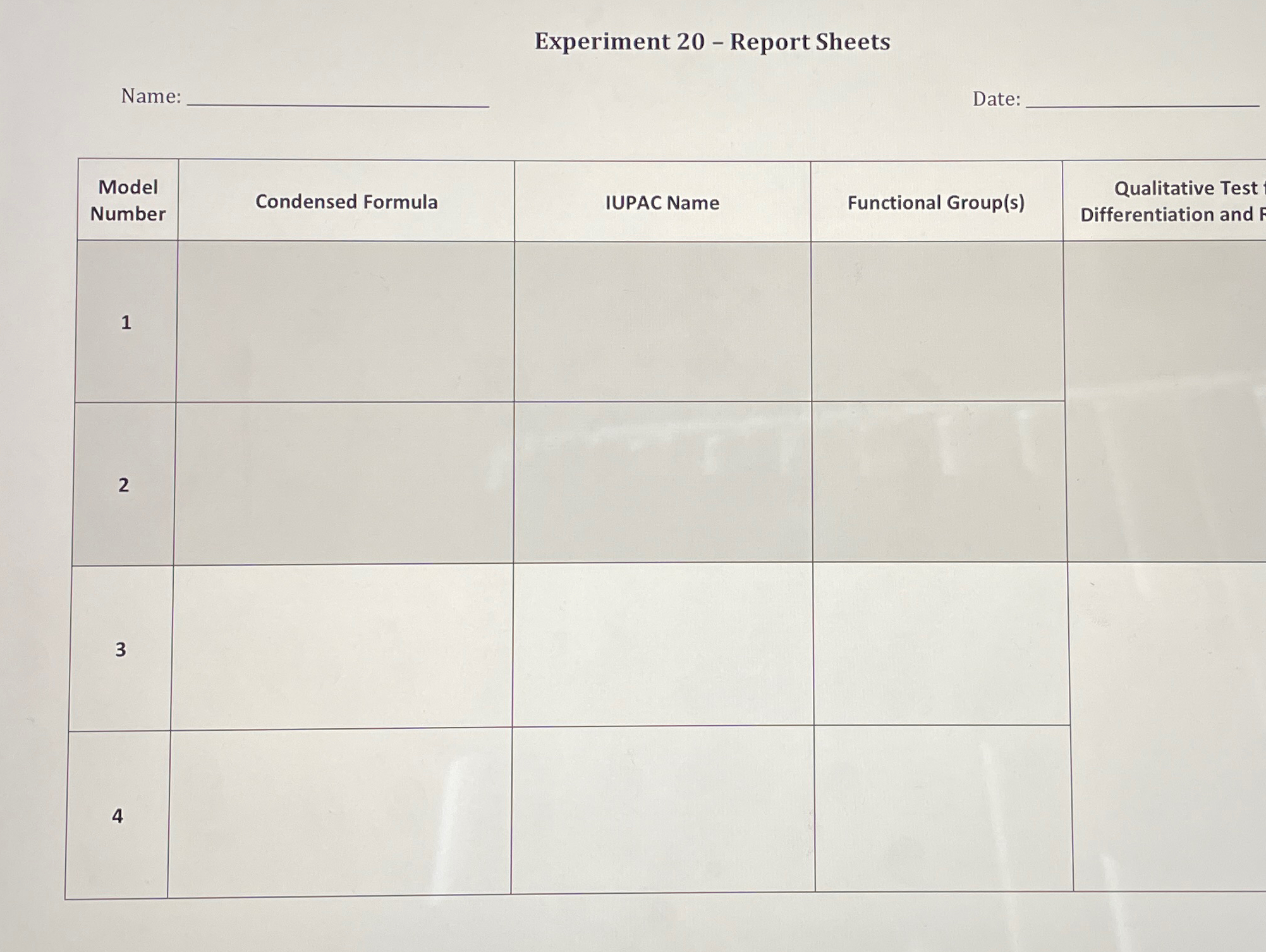 Experiment 20 - ﻿Report | Chegg.com