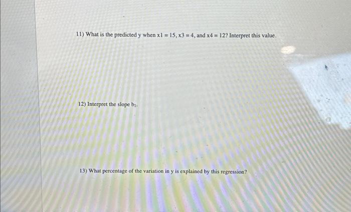Solved Here is a multiple regression model estimated on the | Chegg.com