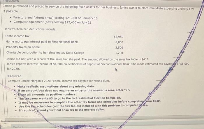 Janice Morgan, age 24, is single and has no | Chegg.com