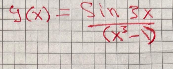 Solved y(x)=(x3−1)sin3x | Chegg.com