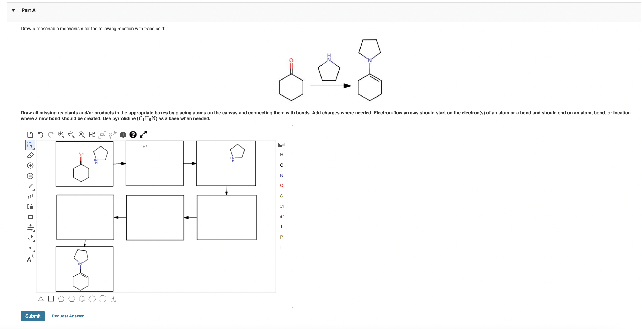 Solved Part ADraw a reasonable mechanism for the following | Chegg.com