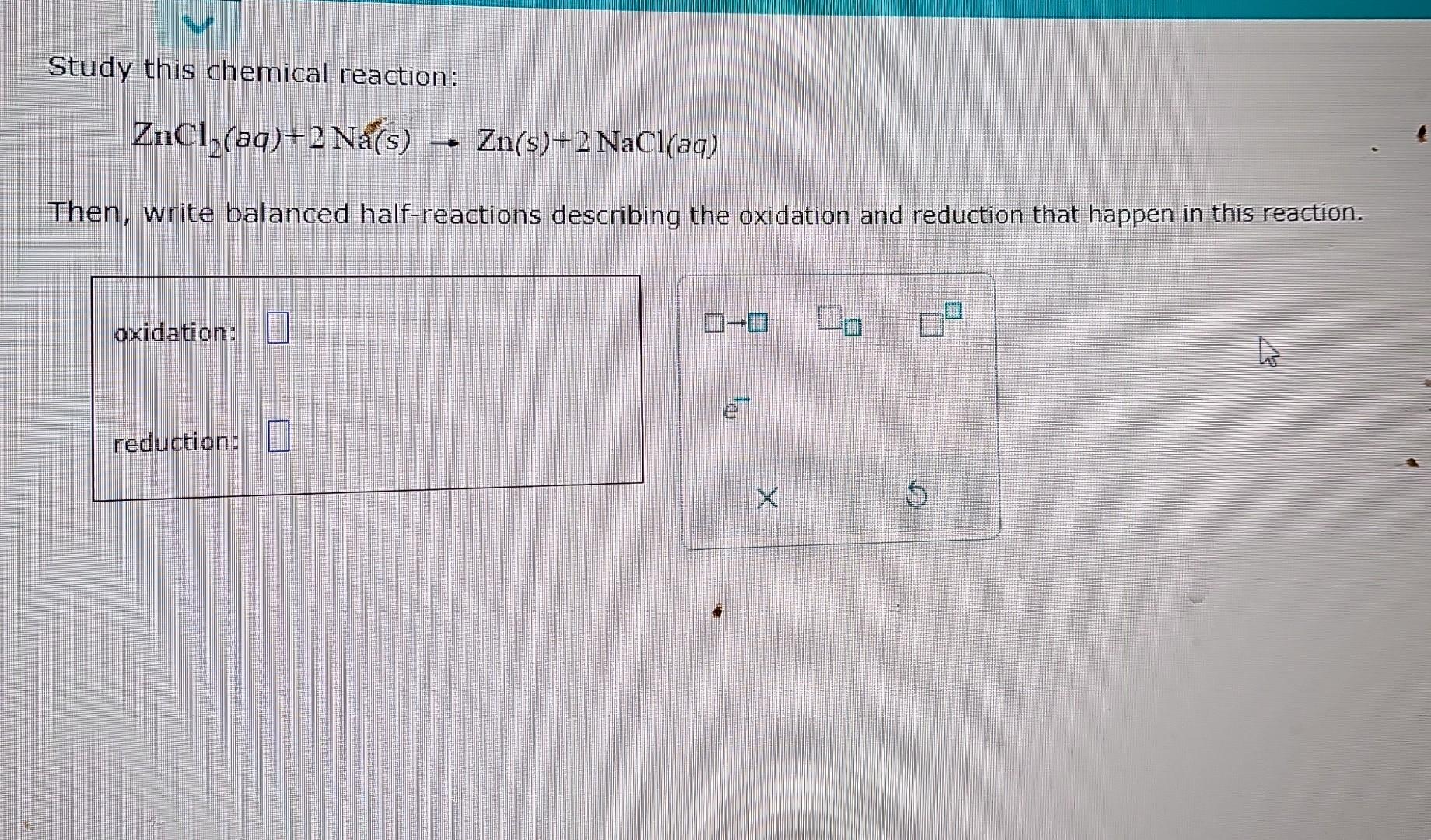 Solved Study this chemical reaction: | Chegg.com