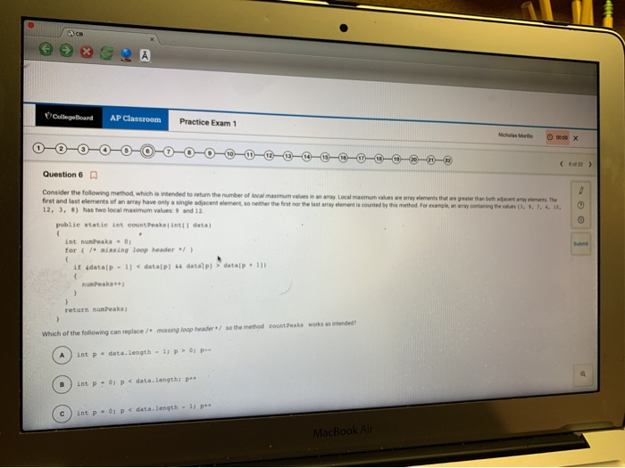 Solved College Board AP Classroom Practice Exam 1 O 0000 | Chegg.com