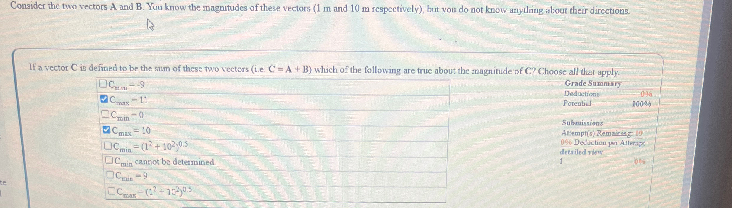 Solved Consider the two vectors A and B. ﻿You know the | Chegg.com