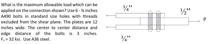 Solved What is the maximum allowable load (in kips) which | Chegg.com