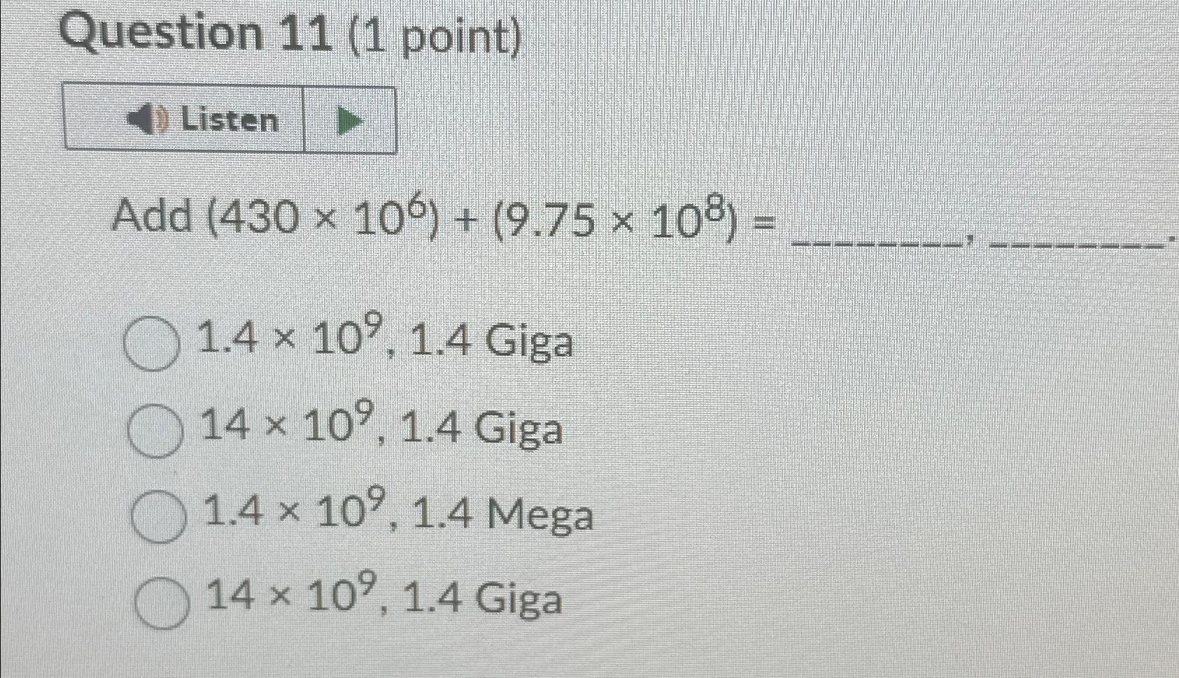 Solved Question 11 (1 | Chegg.com
