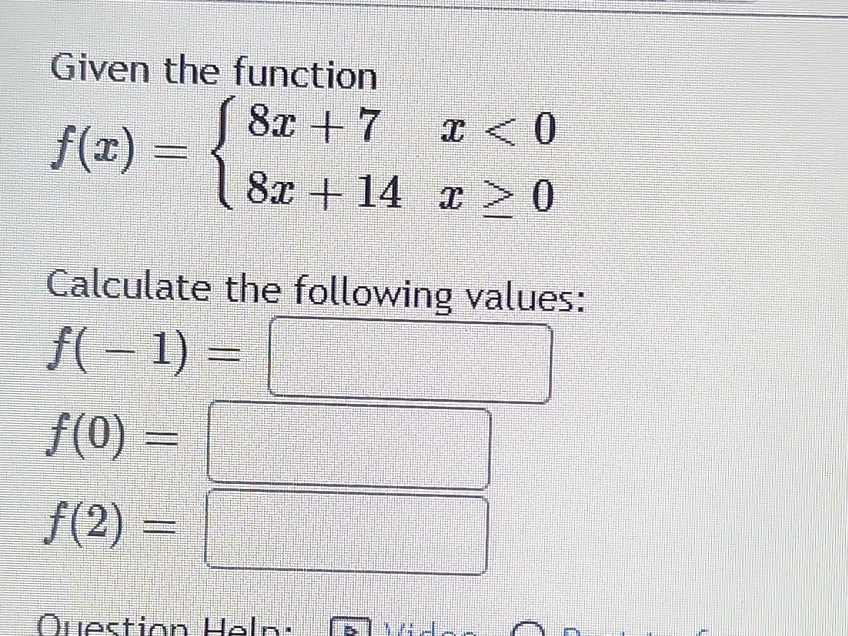 Solved What is the domain and range of the function in the | Chegg.com
