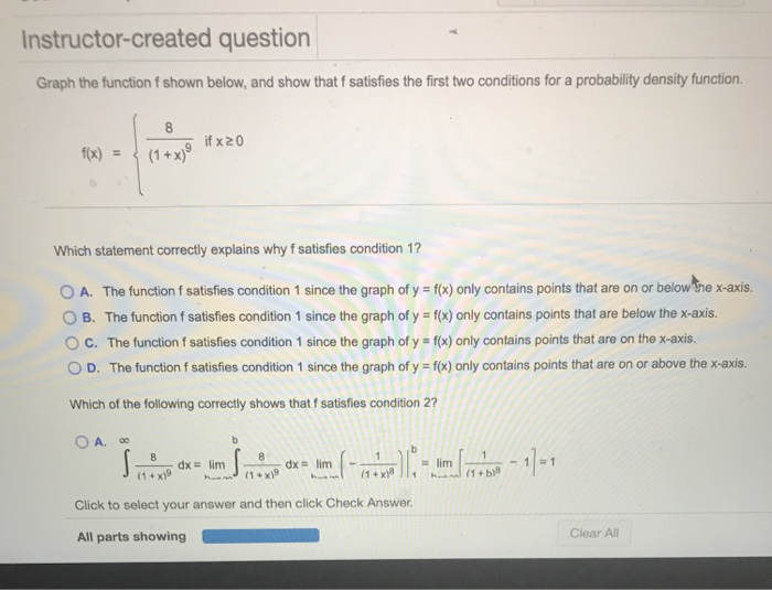Solved Instructor Created Question Graph The Function F 1851