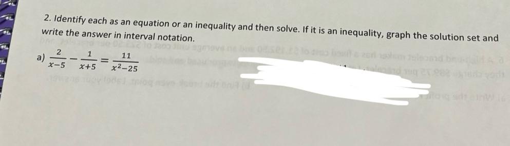 Solved Identify each as an equation or an inequality and | Chegg.com