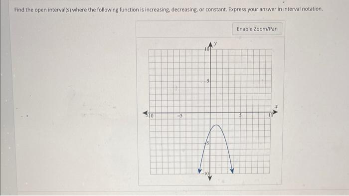 Solved Find the open interval(s) where the following | Chegg.com