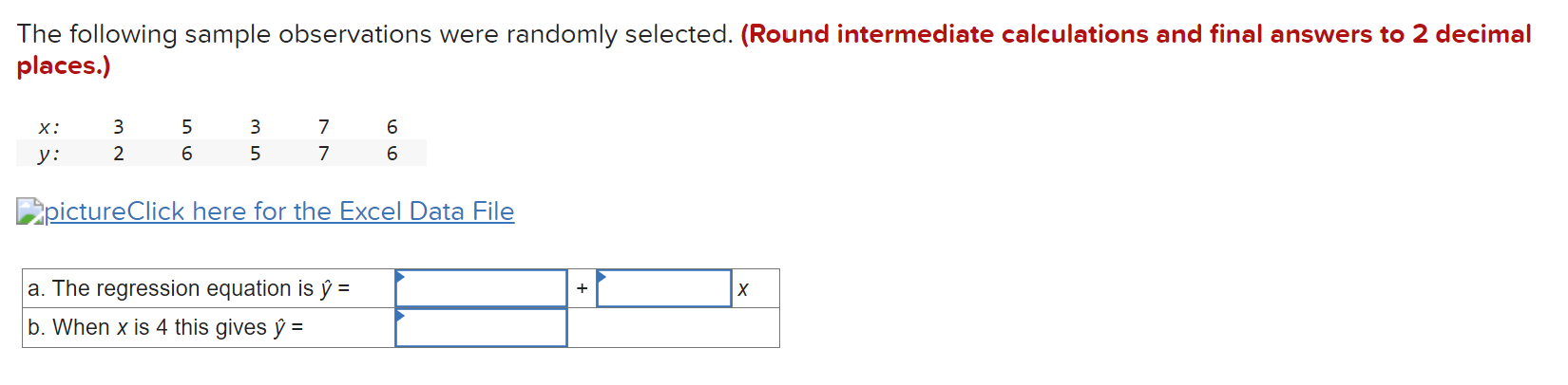 Solved The following sample observations were randomly | Chegg.com