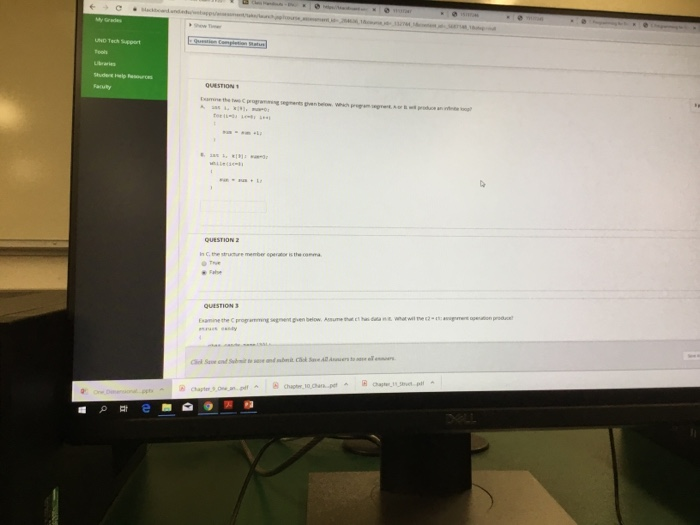 Solved Question 3 Examine The C Programming Segment Given 