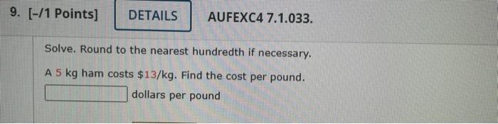 Solved Solve. Round to the nearest hundredth if necessary. A | Chegg.com
