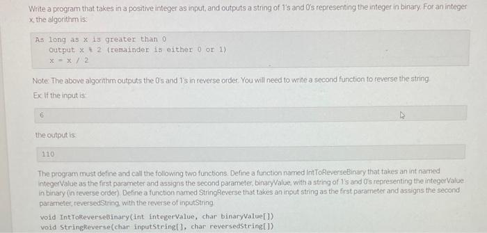 Solved Write a program that takes in a positive integer as | Chegg.com