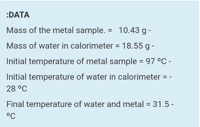 Solved 1.Calculate the temperature change for water ( ΔT | Chegg.com