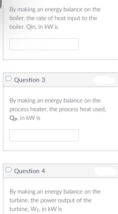 Solved For Question 1: By making an energy balance on the | Chegg.com