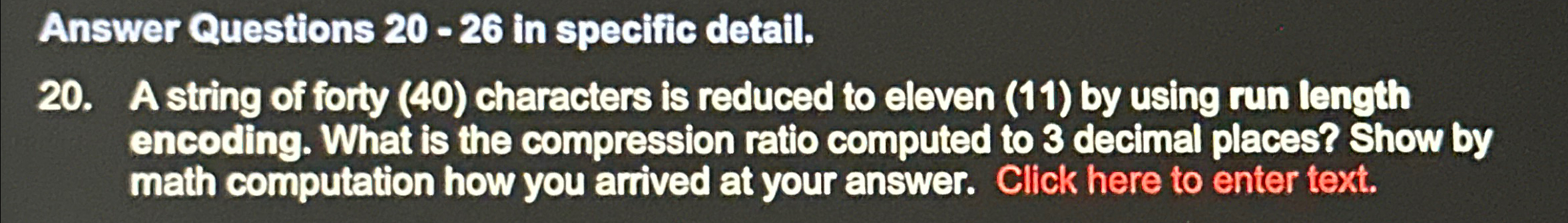 Solved Answer Questions 20 - 26 ﻿in specific detail.20. ﻿A | Chegg.com