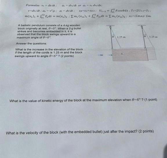 Solved dynamics questionplease solve all 7 questions as they | Chegg.com