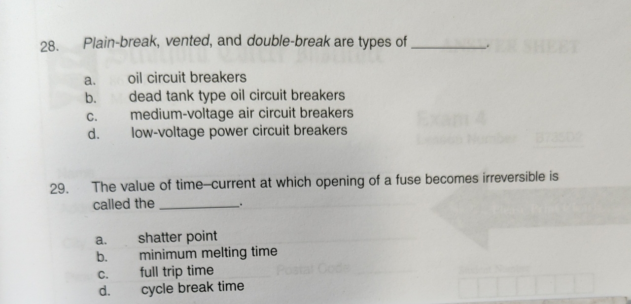 Solved Plain-break, vented, and double-break are types ofa. | Chegg.com